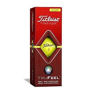 Titleist TRUFEEL Golf Balls, Unisex Adults, Yellow, One Size