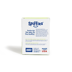 Spiffies Baby Oral Care Tooth Wipes - Gum & Teeth Wipe Tissues for Teething Relief & Cleaning Infant & Toddler Teeth - Baby Tooth Wipes w/Xylitol for Ages 0-12 Months & Up (Apple, 20 Count, 3 Pack)
