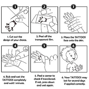 Yarlilyan 100+ Fairy Glitter Tattoos for Girls, Children Birthday Party Favor Temporary Tattoo Sticker, Magic Fantasy Butterfly Flower Pink Fake Waterproof tattoo on kids Body Hand Arm Face 10 Sheets