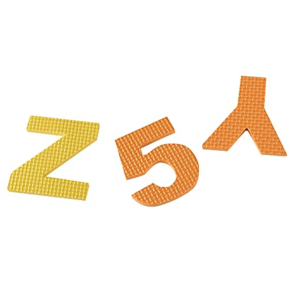 DIMPLE Kids Foam Play Mat (36-Piece Set) 6.25 x 6.25 Inches Interlocking Alphabet and Numbers Floor Puzzle Colorful EVA Tiles Girls, Boys Soft, Reusable, Easy to Clean