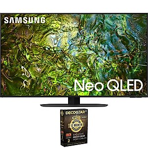 SAMSUNG QN65QN90AAFXZA 65 Inch Neo QLED 4K Smart TV Bundle with Premium 1 YR CPS Enhanced Protection Pack