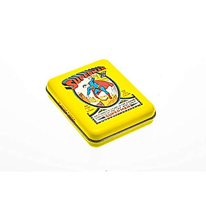 Cartamundi DC Comics Superman Retro Playing Cards, 55 Vintage Style Superman Playing Cards in Embossed Metal Tin, Great Gift for Any Superhero Fan!