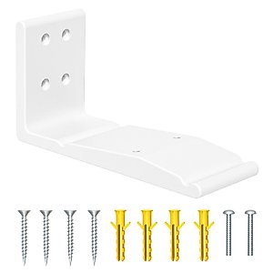 Heavy-duty Metal Speaker Mount for Sonos Era 300 Wall Mount Bracket - Space Saving Speaker Wall Mount Shelf Compatible with Sonos Era 300 Mount for Better Sound, White