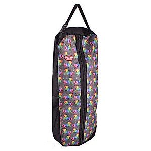 Showman Unicorn Printed Nylon Halter & Bridle Bag with Zipper Front