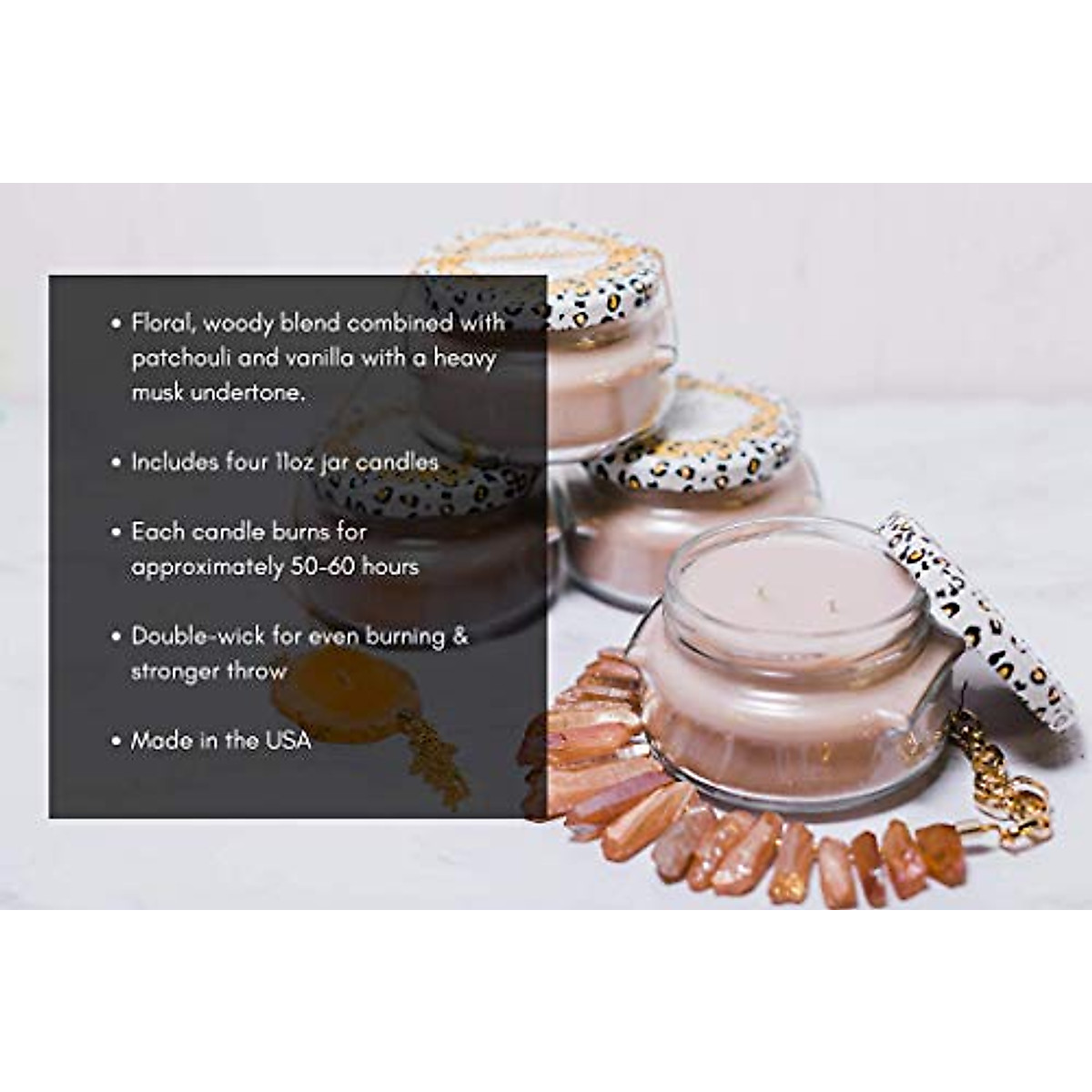 Tyler Candle High Maintenance 4-Pack | 11 oz. Glass Jar Scented Candles | Bougee Scents Double-Wick Candles for The Home | Home Fragrance Gift Set Made in USA