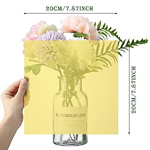 Outus 104 Pieces Cello Sheets Cellophane Wraps for Gel Light Filter Plastic Sheet(Multicolor, 7.5 x 7.5 Inch)