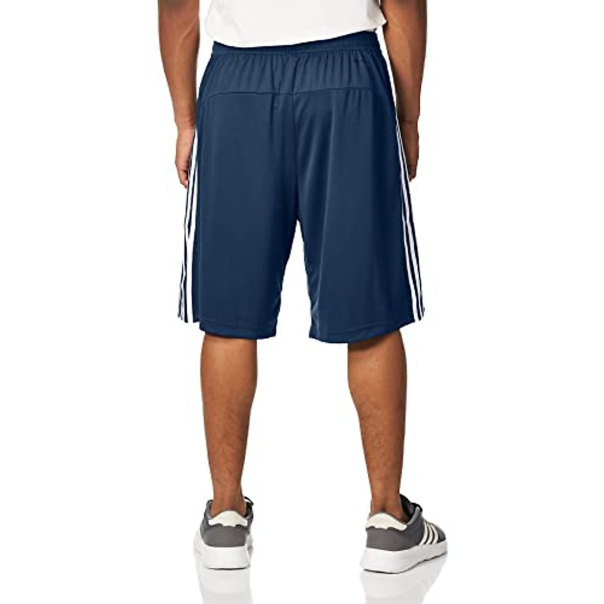 adidas Men's Designed 2 Move 3-Stripes Primeblue Shorts, Crew Navy/White, Medium