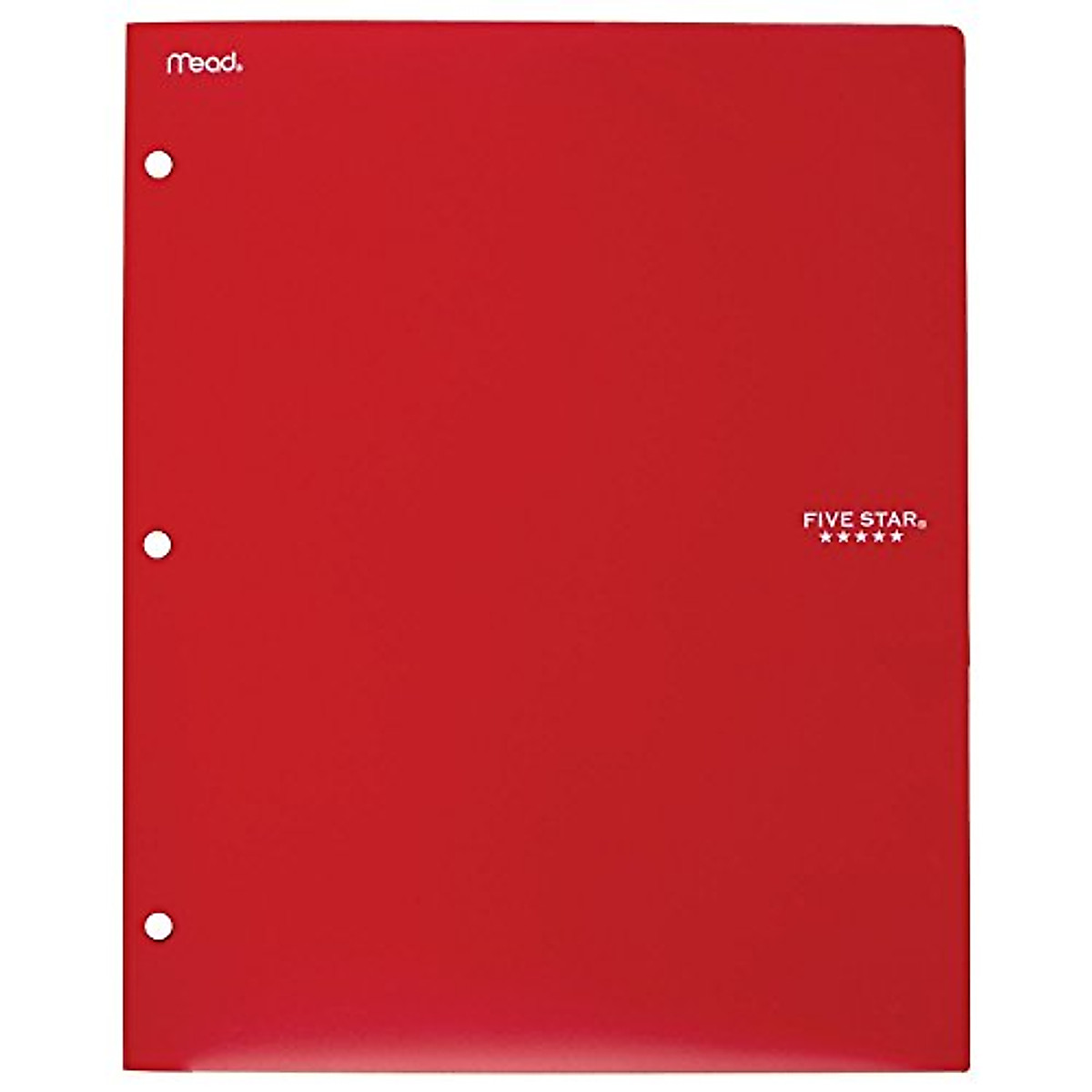 Five Star 2 Pocket Folder, Stay-Put Folder, Plastic, Folders with Pockets, Color Selected for You, 1 Count (33210)