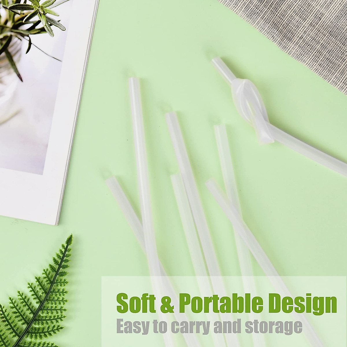 Greant 6 PCS Silicone Straws compatible with Hydroflask Wide Mouth Bottles, Flexible Straws compatible with Hydro Flask Straw 32oz, Replacement Part compatible with Hydroflask with 3 Brush (250 mm)