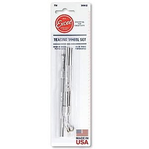 Excel Blades 3 Piece Excel Pounce Wheel Sets, Fabric Tracing Wheel, Embossing Tool and Perforator, Includes 3 Head Attachments, Great for Indentations