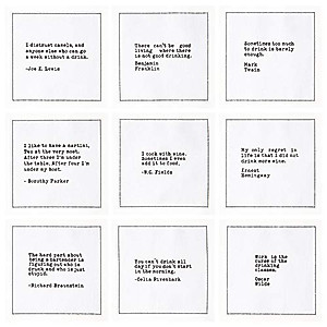 Five Star Napkins Drinking Quotes, White Cotton Cocktail Napkins, Beverage Napkins, Bar Napkins, Cloth Napkins, Party Napkins, Events, Holidays, Weddings, Birthdays, Disposable, 4.5" x 4.5"- (50x)