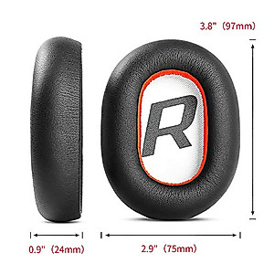 YunYiYi Voyager 8200 UC Replacement Ear Pads Ear Cushion Compatible with Plantronics Voyager 8200 UC/Backbeat Pro2 Headphones (Black)