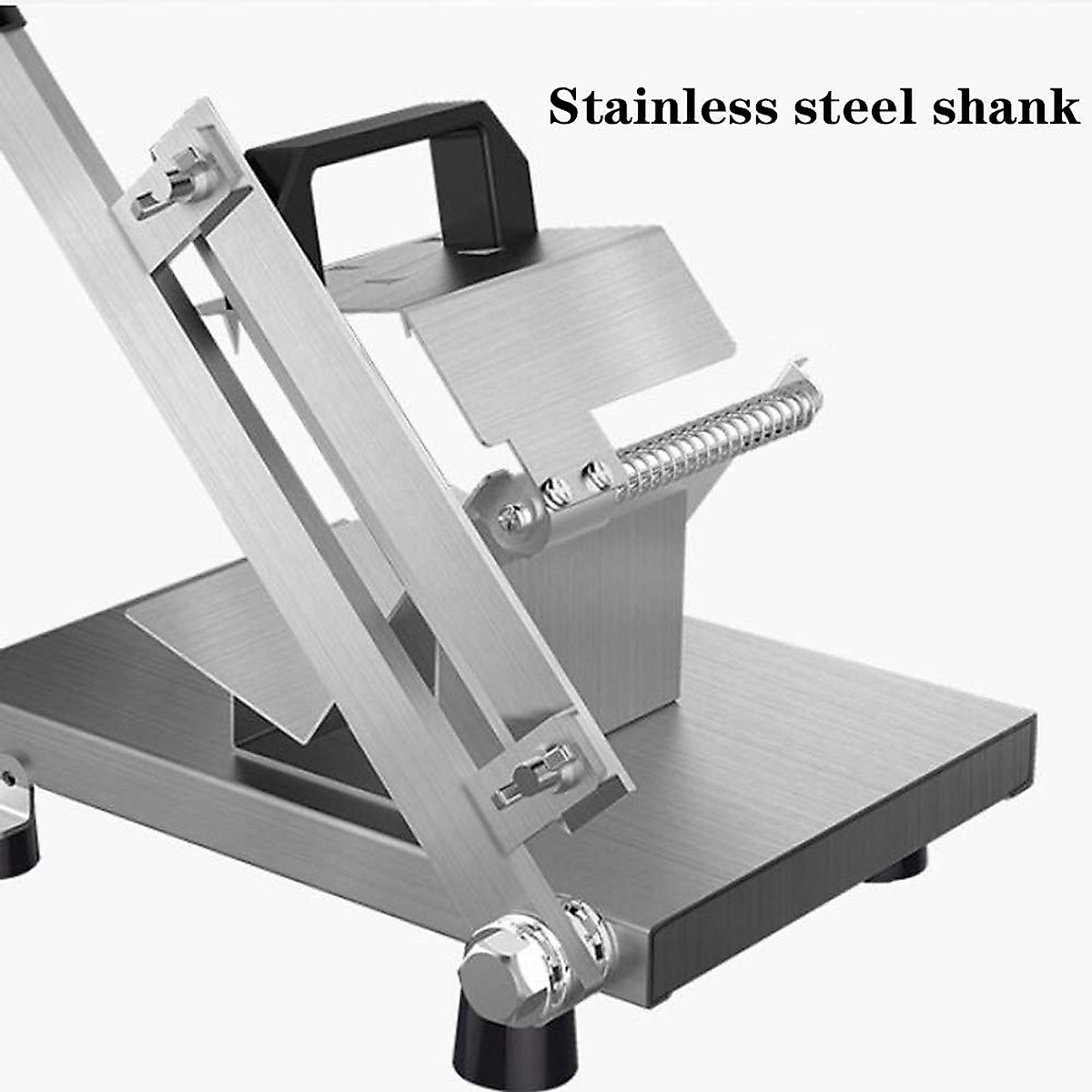 ZCM-JSDTWS Manual Frozen Meat Slicer, Stainless Steel Meat Cutter Beef Mutton Roll Meat Food Slicer Slicing Machine for Home Cooking Kit of Hot Pot Shabu