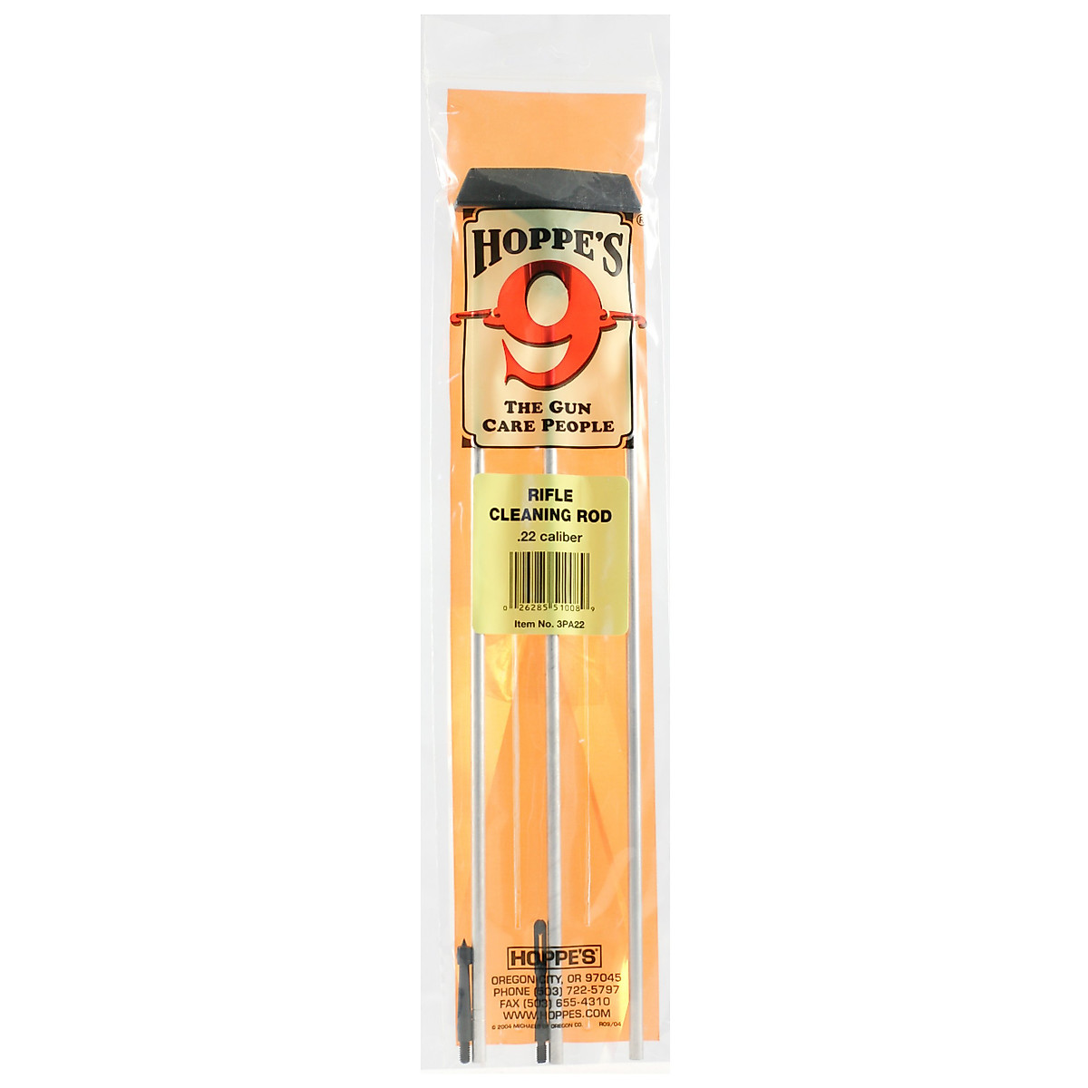 Hoppe's No. 9 Gun Cleaning Aluminum Rod, .22 Caliber Rifle