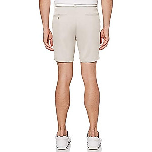 PGA TOUR Men's 7" Flat Front Golf Shorts with Active Waistband, Silver Lining, 32