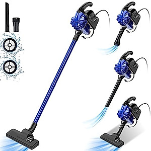 EFUSVAC Corded Vacuum Cleaner, 17KPa Powerful Suction with 600W Motor, 4 in 1 Lightweight Handheld Stick Vacuum for Pet Hair Hard Floor and Carpet