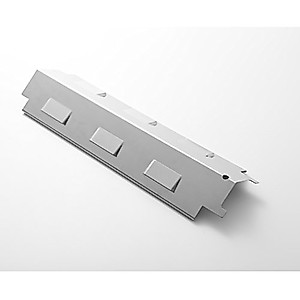 YIHAM KS734 Gas Grill Stainless Steel Heat Plate Shield Tent, Burner Cover Flame Tamer, BBQ Replacement Parts for Charbroil 463650414, Master Forge GD4215S, Brinkmann, Kenmore, 14 5/8 inch, Set of 3