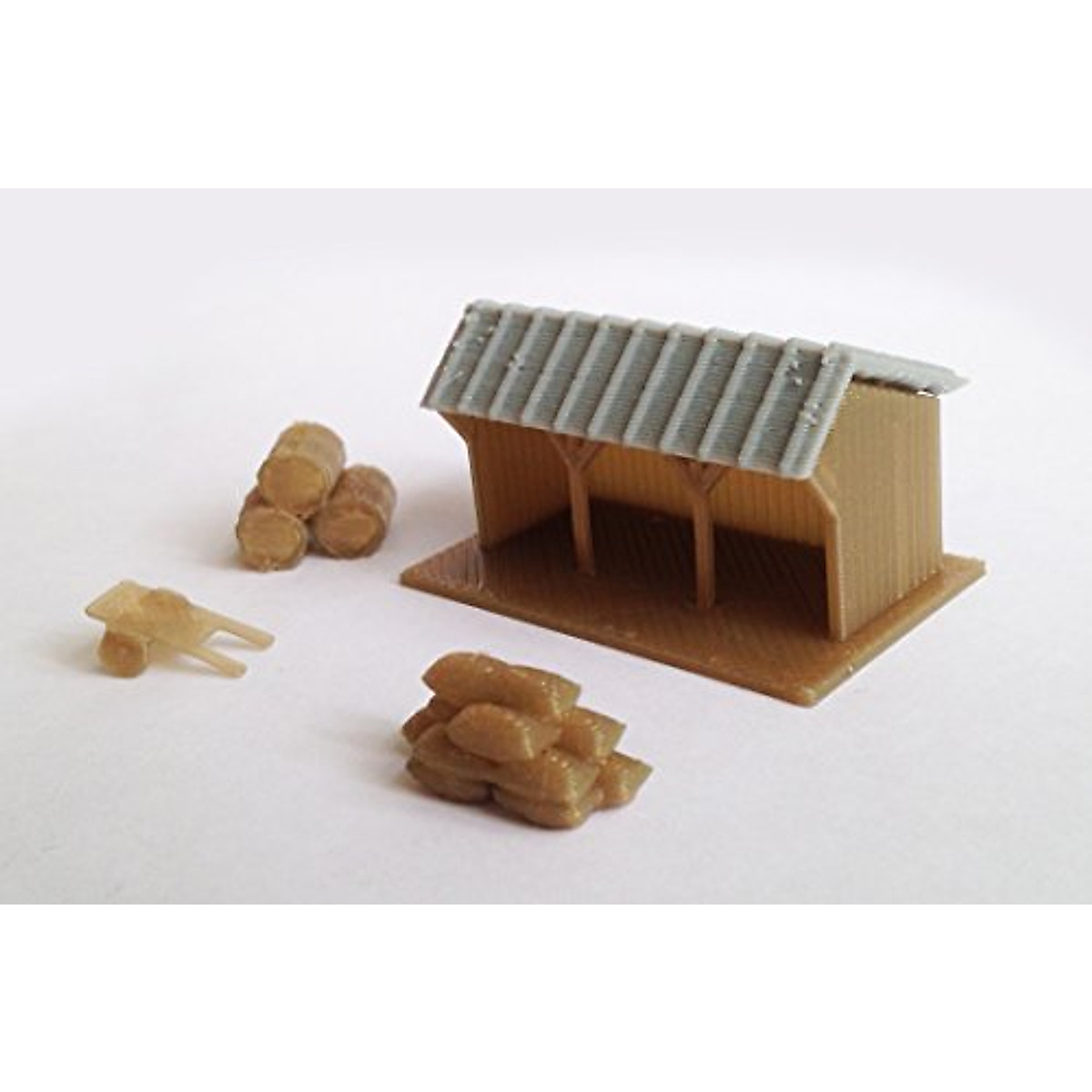 Outland Models Train Railway Layout Country Farm House Shed Cottage Set N Scale