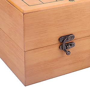 Wowwoody 19x19 Go Game SetHigh Grade Gift Box Board with Single Convex Melamine Stones and Bowls Set