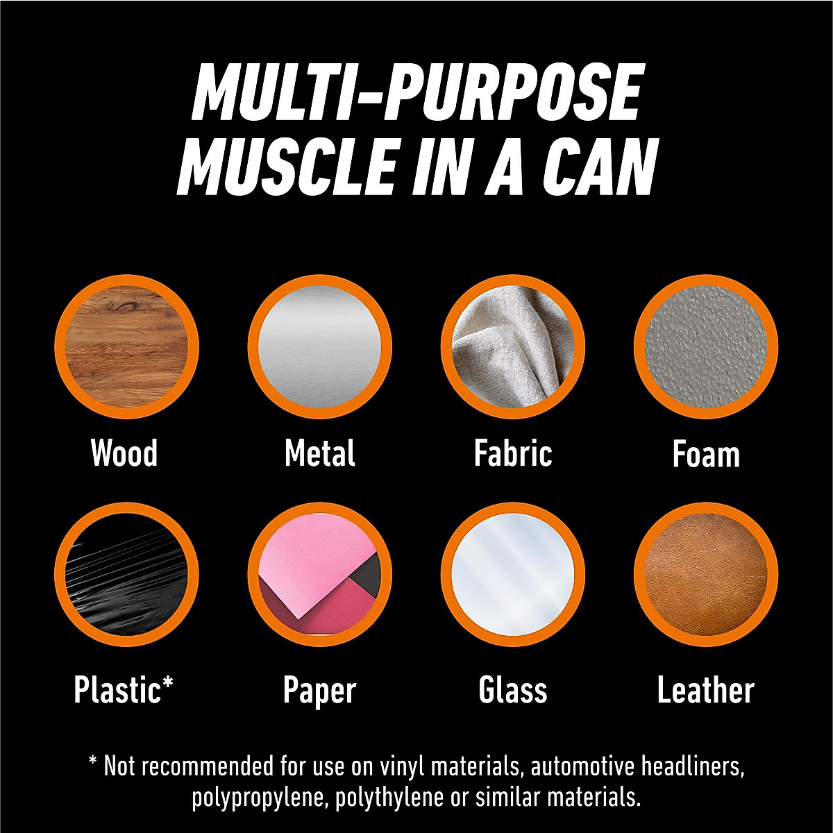 Gorilla Heavy Duty Spray Adhesive, Multipurpose and Repositionable, 14 Ounce, Clear, (Pack of 1)