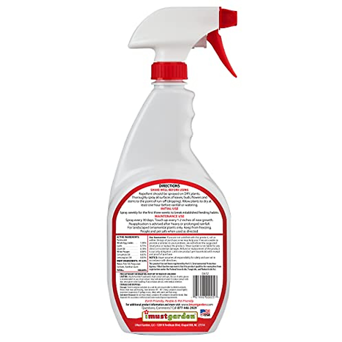 I Must Garden Deer Repellent [2 Pack: Mint Scent + Spice Scent] - Natural Deer Spray for Gardens & Plants – Two 32oz RTU Bottles