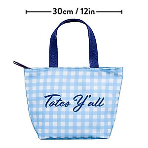 Draper James Insulated Cotton Y'all Reuseable Lunch Tote Bag, One, Multi