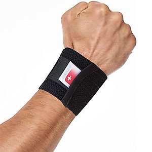 Carpal Tunnel Splint Brace, Support for Arthritis and Tendonitis Pain Relief - Wrist Compression Strap, Fits Left or Right Hand, Adjustable One Size, Good for day-to-day activities and sports. (Black)