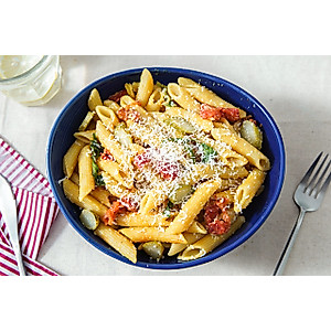 LE TAUCI Large Cereal Bowls 30 OZ, Ceramic Bowls Set for Salad Soup Rice Desserts, Kitchen Serving bowl, Oven Dishwasher & Microwave Safe - 7.5 inch, Set of 4, True Blue