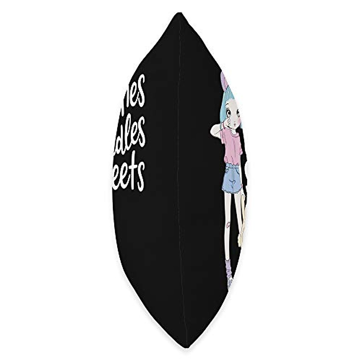 DDLG BDSM Submissive Daddy Owned Sexy Apparel DDLG Baby Girl BDSM Stuffies Cuddles Sweets Cute Graphic Throw Pillow, 16x16, Multicolor