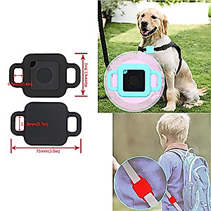 Cat Collar Tag Holder for Tile Pro,GPS Finder Cat Dog Collar Pet Loop,Dog GPS Tag Protects Device Anti-Lost Anti-Scratch,Protective Silicone Cover for GPS Tracking