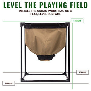 Urban Worm Bag Worm Composting Bin Version 2 - Easy Harvest with Fully Removable Zipper-Free Bottom