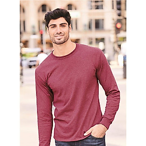 Ford Mustang Classics Untamed American Spirit Cars and Trucks Mens Long Sleeve Shirt, Charcoal, Large