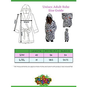 The Nightmare Before Christmas Jack Skellington Adult Plush Hooded Fleece Robe (Small/Medium, White)