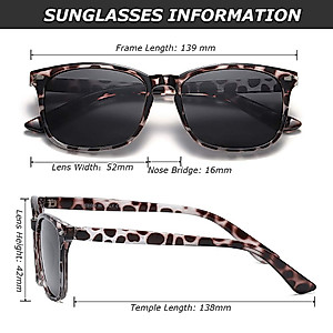 DUSHINE Polarized Sunglasses for Women Classic Retro Style UV400 Protection (3 Pack)