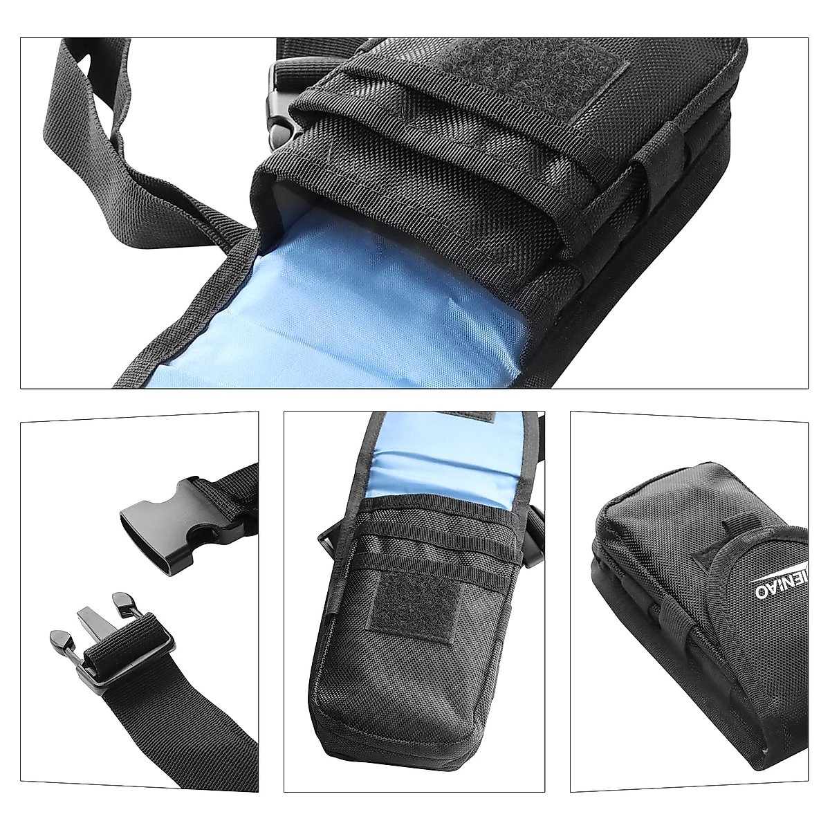 LIENIAO for Zebra TC77 TC70 Barcode Scanner Holster Carrying Case Pouch Compatible for Zebra TC75x, TC75, TC70x, TC70, TC72, TC77,Scanner Case Holder with Adjustable Waist Belt