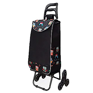 Shopping Trolley on Wheels Multi Function Shopping Cart Travel Climb Stairs Collapsible Portable Iron Art Supermarket Push Trailer Lever Cart Trolley Storage Hand Trucks,#1 ,