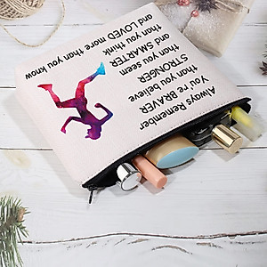 Running Gifts for Her Running Lover Gifts Runner Makeup Bag Cosmetic Pouch Cross Country Running Gift for Runners Teens Women Zipper Pouch Travel Toiletry Bag Organizer (Runner Cosmetics Bag)