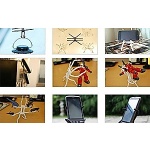 Rienar Multi-Function Portable Spider Flexible Grip Holder for Smartphones and Tablets