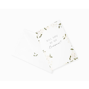 Bridal Party Proposal Cards with Envelopes, 8 Will You Be My Bridesmaid card sets, 2 Will You Be My Maid of Honor card, 2 Will You Be My Matron of Honor, 2 Will You Be My Flower Girl proposal cards