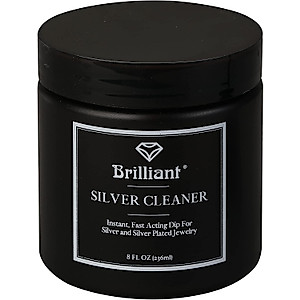 Brilliant Silver Dip Cleaner, Black 8 Oz