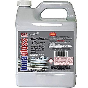 Duragloss 552 Marine and RV Aluminum Cleaner and Brightener, 1 Gallon, 1 Pack, white