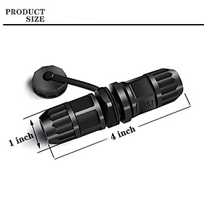 Waterproof RJ45 Connector, Female to Female Waterproof Ethernet Coupler, Panel Mount, IP68 Ethernet LAN Cable Coupler Outdoor Adapter Weatherproof Connection for CAT 6, CAT 5, CAT 5E, Cat7 (6-Pack)