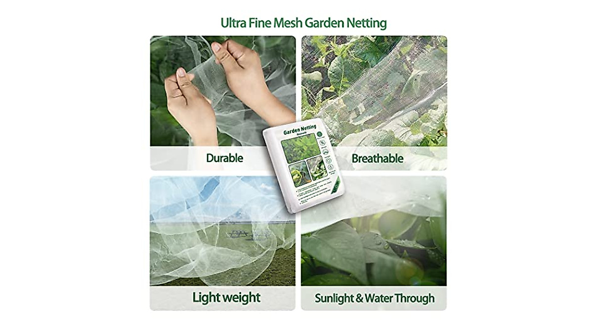 Protect Your Garden with Becko US Fine Mesh Netting 10x20 Ft