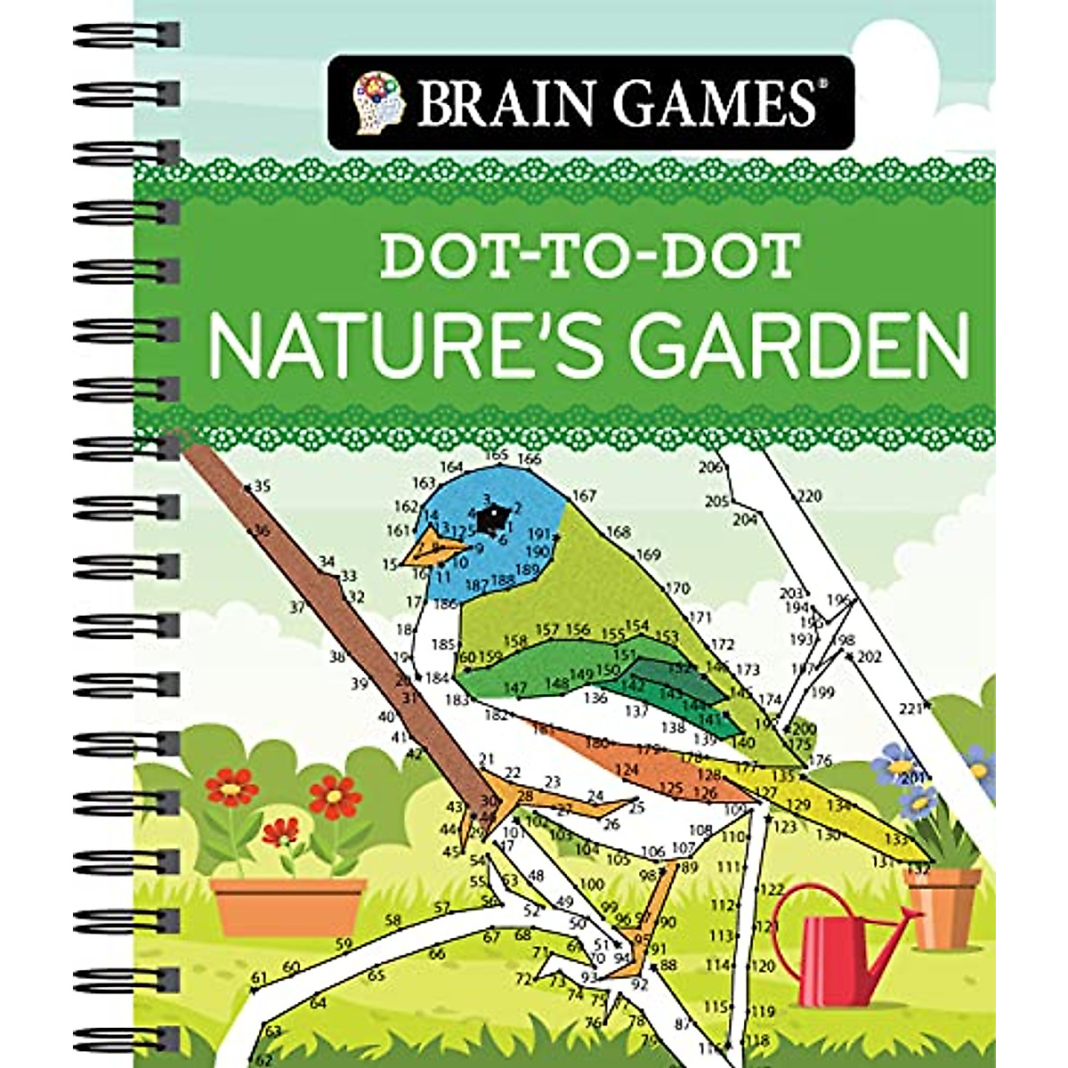 Brain Games - Dot-to-Dot Nature's Garden
