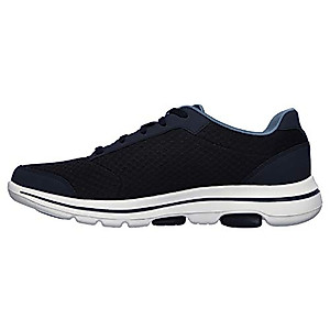 Skechers mens Gowalk 5 Qualify - Athletic Mesh Lace Up Performance Walking Shoe Sneaker, Navy, 11 US