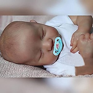 Zero Pam Realistic Reborn Doll Newborn Boys Sleeping 19 inch Soft Silicone Baby Doll Real Life Boy Handcrafted Reborn Boy Collectable