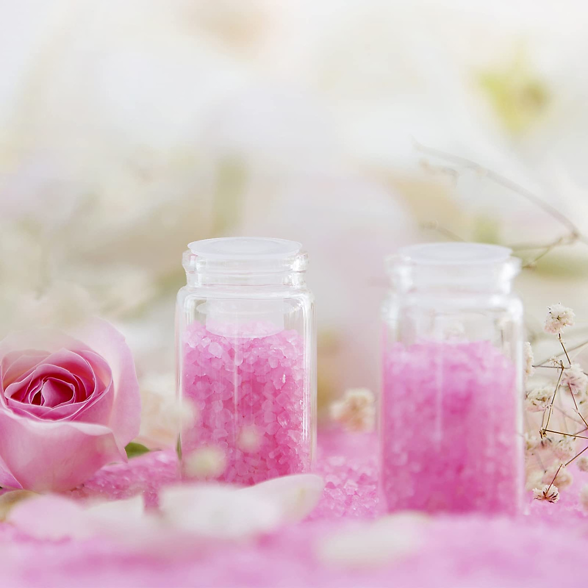 80 Pieces Salt and Pepper Shaker Stoppers 3/4 Inch, 3/5 Inch 1/2 Inch, and 7/16 Inch Plastic Salt Shaker Plug Replacement Salt and Pepper Shaker Stoppers Round Plastic End Cap for Pots Bottles Pipes