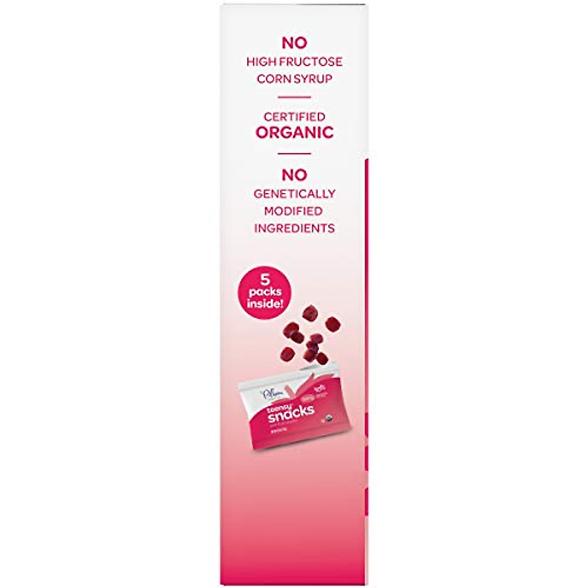 Plum Organics Teensy Snacks Organic Toddler Fruit Snacks, Berry, 1.75 Ounce Bags (Box of 5)