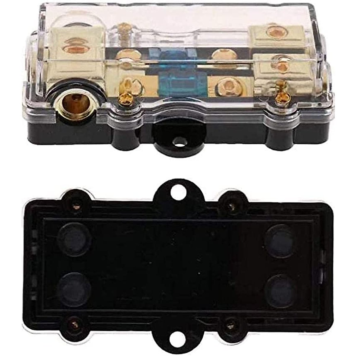 Car Stereo Audio Inline Fuse Holder Distribution Block Car Audio Fuse Holder Distribution Block 0 2 4 AWG in 4 6 8 Gauge Out