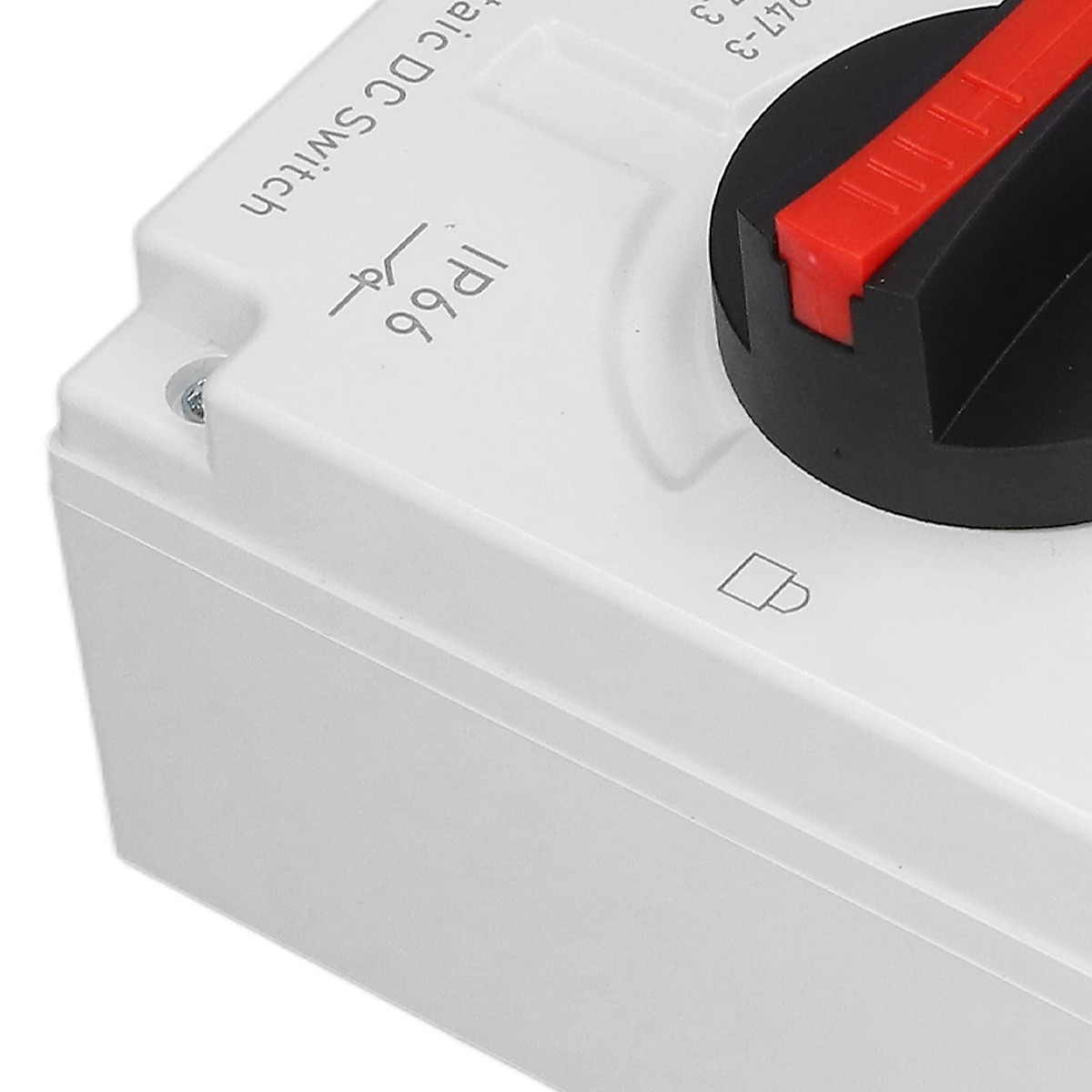 PV Solar Disconnect Switch, LONQ 40 DC Isolator Solar Switch IP66 Waterproof DC1000V 32A 4P Disconnect Switch for Solar Photovoltaic Systems